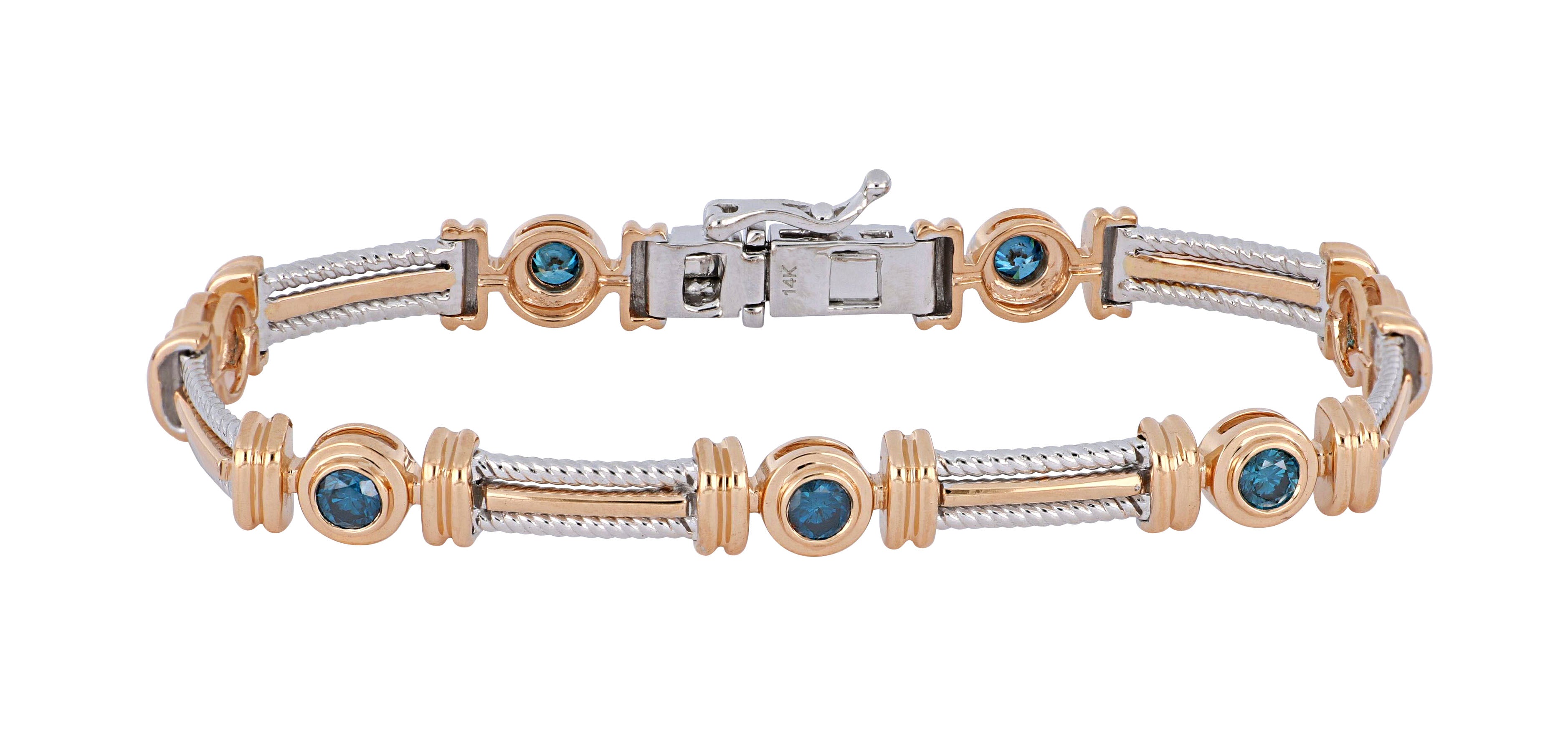 Blue Diamond Ladies Bracelet (Blue Diamond 1.45 cts.) – Kay's Fine Jewelry