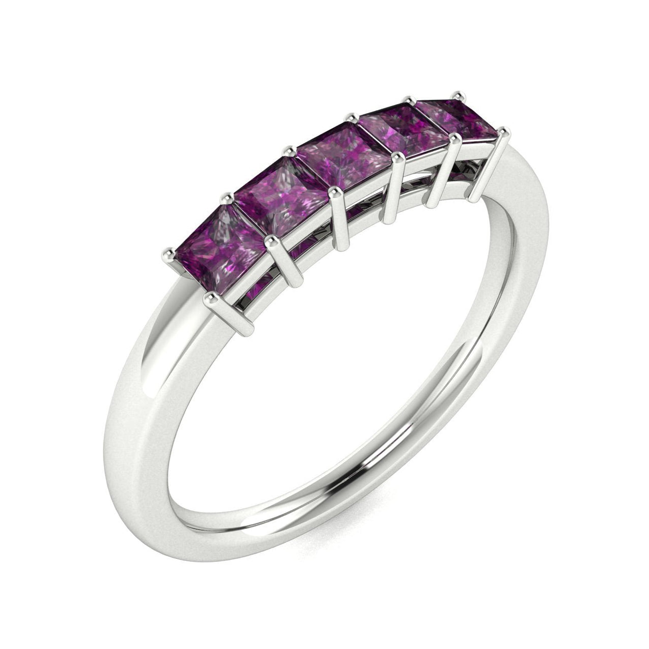 14KT Gold 5-Stone Princess Cut Natural .6ct Alexandrite Ring — Kay's ...